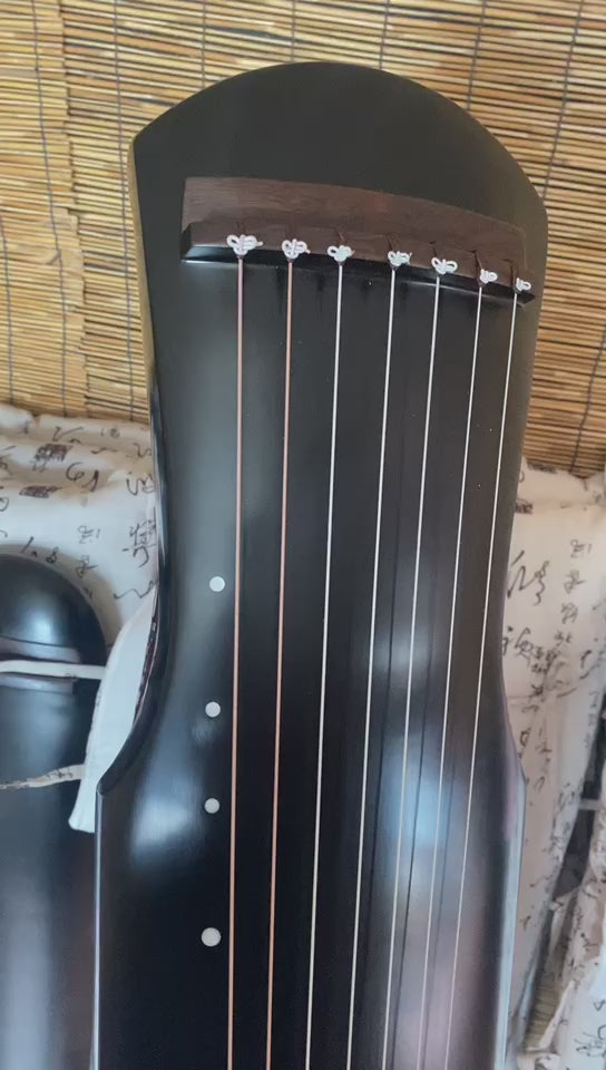 LANDTOM Lacquered Aged Paulownia Guqin - 7-string Chinese Zither (Fuxi ...